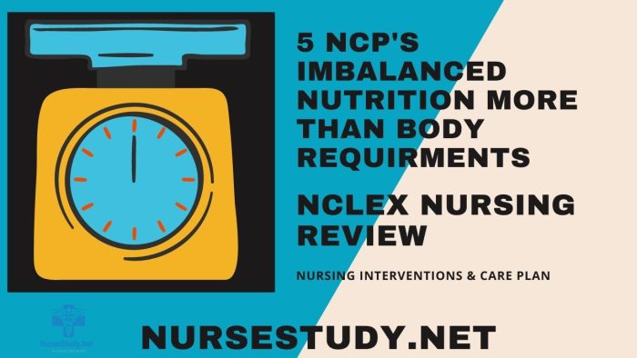 Imbalanced Nutrition More Than Body Requirements Nursing Diagnosis ...