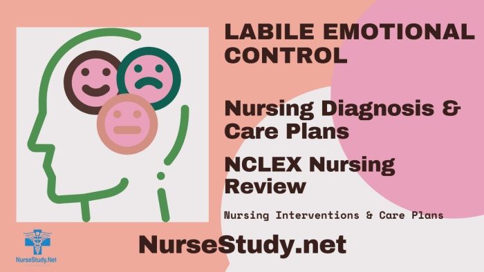 Labile Emotional Control Nursing Diagnosis & Care Plan - NurseStudy.Net