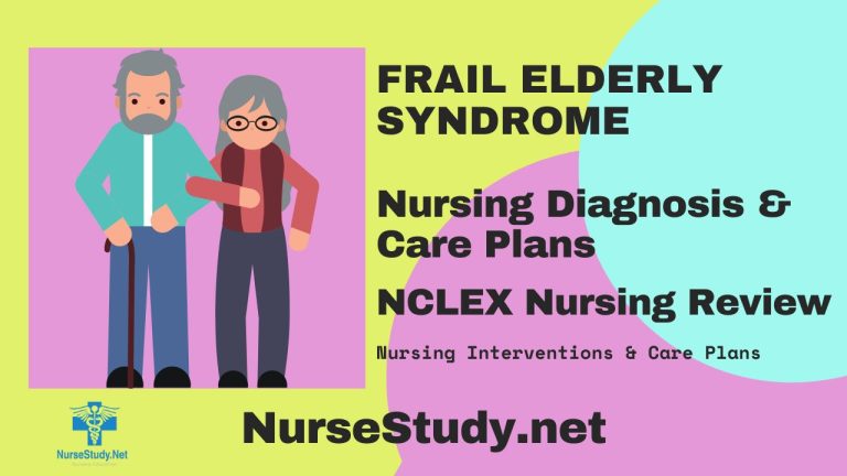 Frail Elderly Syndrome Nursing Diagnosis & Care Plan - NurseStudy.Net