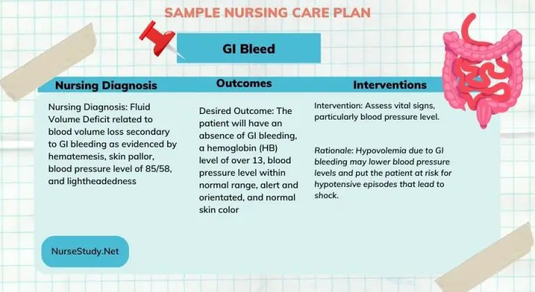 GI Bleed Nursing Diagnosis and Care Plan - NurseStudy.Net
